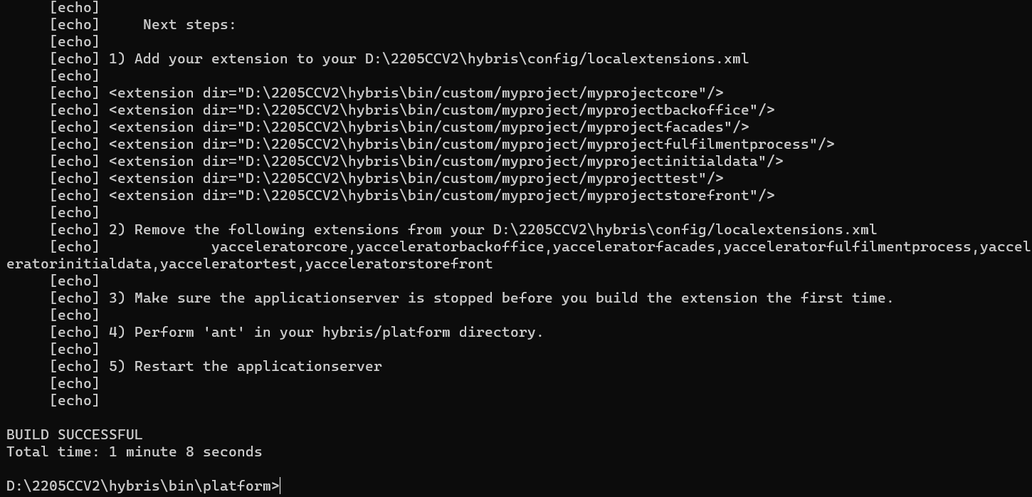 Installation of SAP Hybris Commerce 2205 & 2211